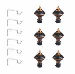 Buy GLOXY Stainless Steel Curtain Brackets Parda Holders with Support ...