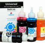 Buy Dubaria Multi-Function Black Plus Tri Color Refill Ink Bottle for ...
