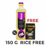 Buy Oreal Canola Oil 1 Litre with Free 150G Basmati Rice Online at Best ...
