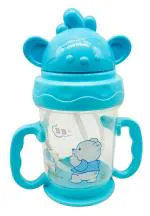 Buy Te Quiti Blue Plastic Leakproof Durable BPA Free Non-Toxic Baby Sipper With Straw 200ml ...