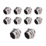 Buy MX 8 Pin Din Mic Female Connector (pack of 10) Online at Best ...