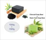 Buy Snr Gadgets Charcoal And Neem Tulsi Soap Base - 2000 G (Pack Of 2 ...