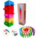 Buy WORLD WIDE WISHES Multicolor Challenging Blocks Tumbling Stacking ...
