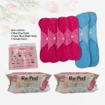 Buy Re:pad Reusable Sanitary Pads for Women - Pack of 6 (4 Maxi Pink ...