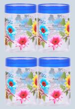 Buy 8INN Blue Plastic Grocery Container - 1 L (Pack of 4) Online at ...