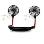 Buy Bilipatra Portable Hand Free Neck Fan, Neck-Hanging Double Fan USB ...