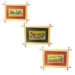 Buy SABAI GRASS Handmade Rectangular Wood Trival Art Palm Leaf Painting ...