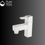 Buy PureFlow 30102-WH Pillar Cock Tap for Bathroom and Kitchen Sink ...