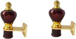 Buy Grownix Iron Maroon Rod Rail Bracket (Pack Of 2) Online at Best ...