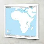 Buy GO WOO SMALL - 100 AFRICA PHYSICAL OUTLINE MAP FOR SCHOOL ...