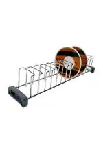 Buy Smartslide Silver Stainless Steel 16 Section Tandem Box Plate Rack ...