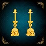 Buy arch fashion Traditional Gold Platted Maharashtrian Bugadi Earrings ERG2117 Online at Best ...
