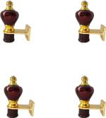 Buy Grownix Iron Maroon Rod Rail Bracket (Pack Of 4) Online at Best ...