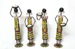 Buy TC Tagri Dolls set of 4 Decorative Showpiece - 35.56 cm (Metal ...