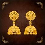 Buy arch fashion Traditional Gold Platted Wedding Jumkhi Earrings Collection ERG2063 Online at ...