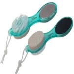 Buy 4 in1 Pedicure Paddle Brush with Pumice Stone Cleanse Scrub Buff ...
