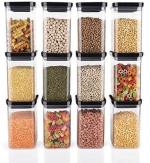 Buy Nalix Airtight Plastic Unbreakable Square Containers, Kitchen ...
