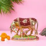 Buy NIKSA HOMES Stone Wala Cow Bachda | Spiritual Animal | Kamdhenu Cow ...