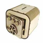 Buy Braintastic Wooden Money Bank Coin Locker Box Piggy Bank Password ...