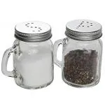 Buy Nanson Mason jar/Salt and Pepper Set with Lid Small Glass Container ...