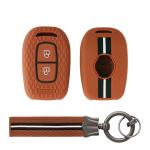 Buy Keyzone striped key cover and Keychain fit for : Kwid, Duster ...