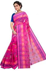 Buy DipDiya Women's Traditional Bengali Crafts Pure Cotton Woven ...