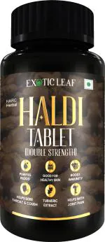 Buy EXOTIC LEAF Haldi Tablet Double Strength Helps Boost Immunity, Skin ...