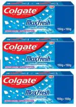 Buy Colgate Max Fresh Peppermint Ice Blue Gel Toothpaste 900 g(300g *3 ...