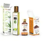 Buy GO WOO Pack of 2 Coffee Essential Oil and Aloe Vera Oil-100% Pure ...