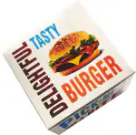 Buy PYRAMID BURGER BOX, VIRGIN, WHITE , (100 PCS),120X120X88MM , 2.8kg ...
