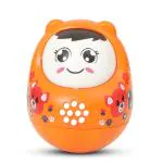 Buy Baybee Orange Musical Roly Poly Toys for Baby with Blinking Eyes ...