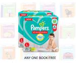 Buy Pampers Red Cotton All Round Diaper, L (Pack Of 42) Online at Best ...
