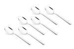Buy Shapes Silver Stainless Steel Serving Spoon (Pack Of 6) Online at ...
