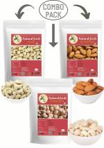 Buy Sarin Dry Fruits Combo (Cashews, Almond, Fox nuts) 600g (200gx3 ) fresh dry fruits for ...