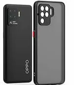 Buy Oppo F19 Pro Black Silicon Shock Absorbent Mobile Back Case 20.3 x ...