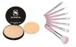 Buy SUNISA Studio Fix Natural Shade Matte Full Coverage Compact Powder ...