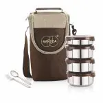 Buy NAKODA TRENDY BIG INSULATED LUNCH PACK (4 STAINLESS STEEL CONTAINER 200ML | 300ML x 3 ...