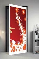 Buy Qth Floral Dor-4476 Design Door Sticker Online at Best Prices in ...
