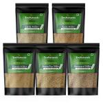 Buy TruNaturals Unpolished Millets Combo Pack of 5 (1Kg x 5 in Re ...