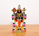 Buy Adhvik Lord Tirupati Balaji/venkateswara Multicolor Flower Mala God ...