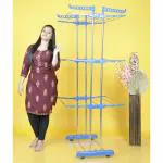 Buy LAKSHAY Premium Clothes Stand for Drying with Wheels | Portable | 3 ...