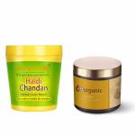 Buy Aryanveda Herbals Haldi Chandan Bleach Cream 250gm & Ubtan Face Mask for Oily Skin ...