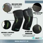 Buy BeatFit 3D Knee Support: Unisex Performance Excellence for All Sports and Weightlifting ...