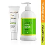 Buy DERMINA SPF50+ Silicone Sunscreen Gel All Skin Type with Vitamin C ...