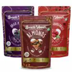 Buy SnackAmor Premium Cranberry 175g, Prunes 200g and Roasted Salted ...