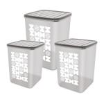 Buy Flair Storewell Square Containers Set of 3 Pcs (2000 ML, 3000 ML ...
