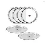 Buy Vinod Stainless Steel Kanchan Bogi Plate, Lunch & Dinner Plate ...