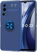 Buy KWINE CASE Iqoo Z3 5G, Iqoo Z3 Blue Rubber Back Cover Online at ...