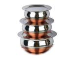 Buy BLeaf Stainless Steel-Round Copper Bottom Handi With Lid / Heavy ...