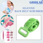 Buy GRIDLAB Silicone Back Scrubber Belt for Soft Body Massage Cleaning and Exfoliating Bath Belt ...